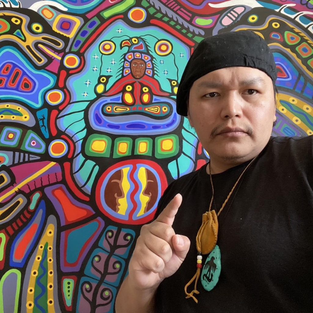 Traditional Anishinaabe Art Meets Acrylic with Rufus Moonias-Quisses ...